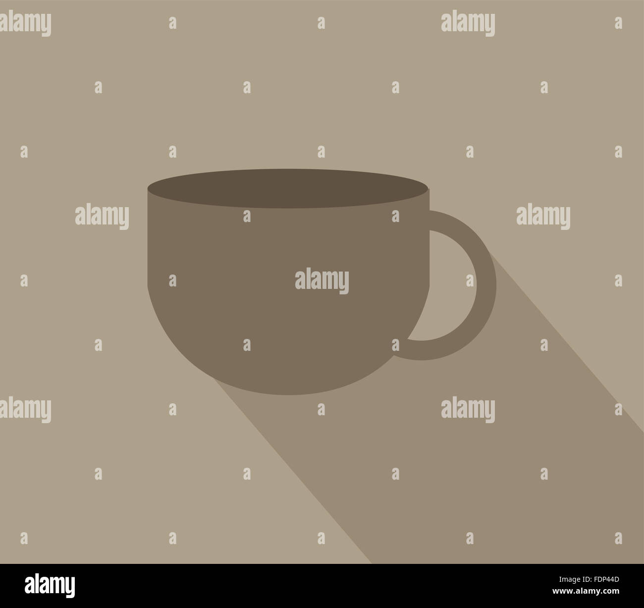 coffee cup icon in flat design Stock Photo - Alamy