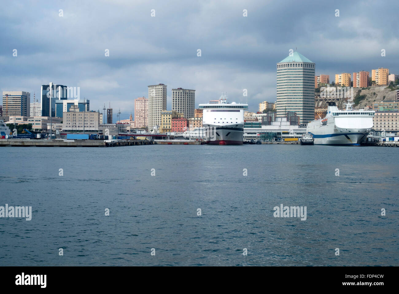 Port of Genoa, Italy Stock Photo - Alamy
