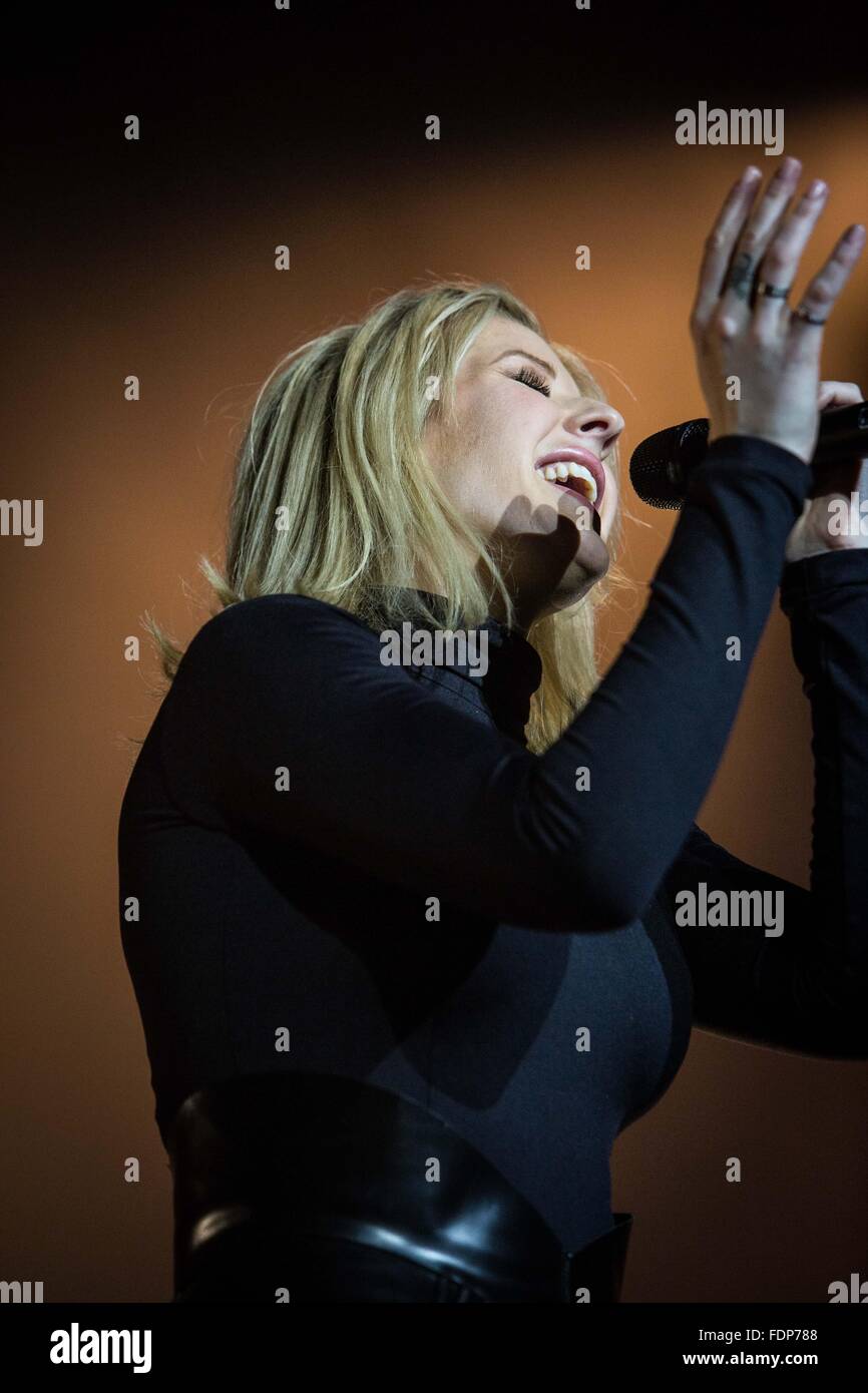 Milan, Italy. 01st Feb, 2016. The English singer and song-writer Ellie ...