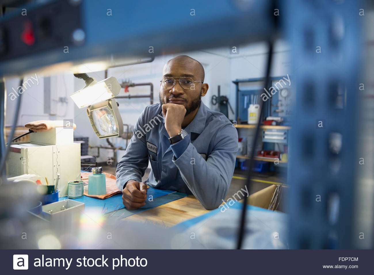 Serious worker hi-res stock photography and images - Alamy
