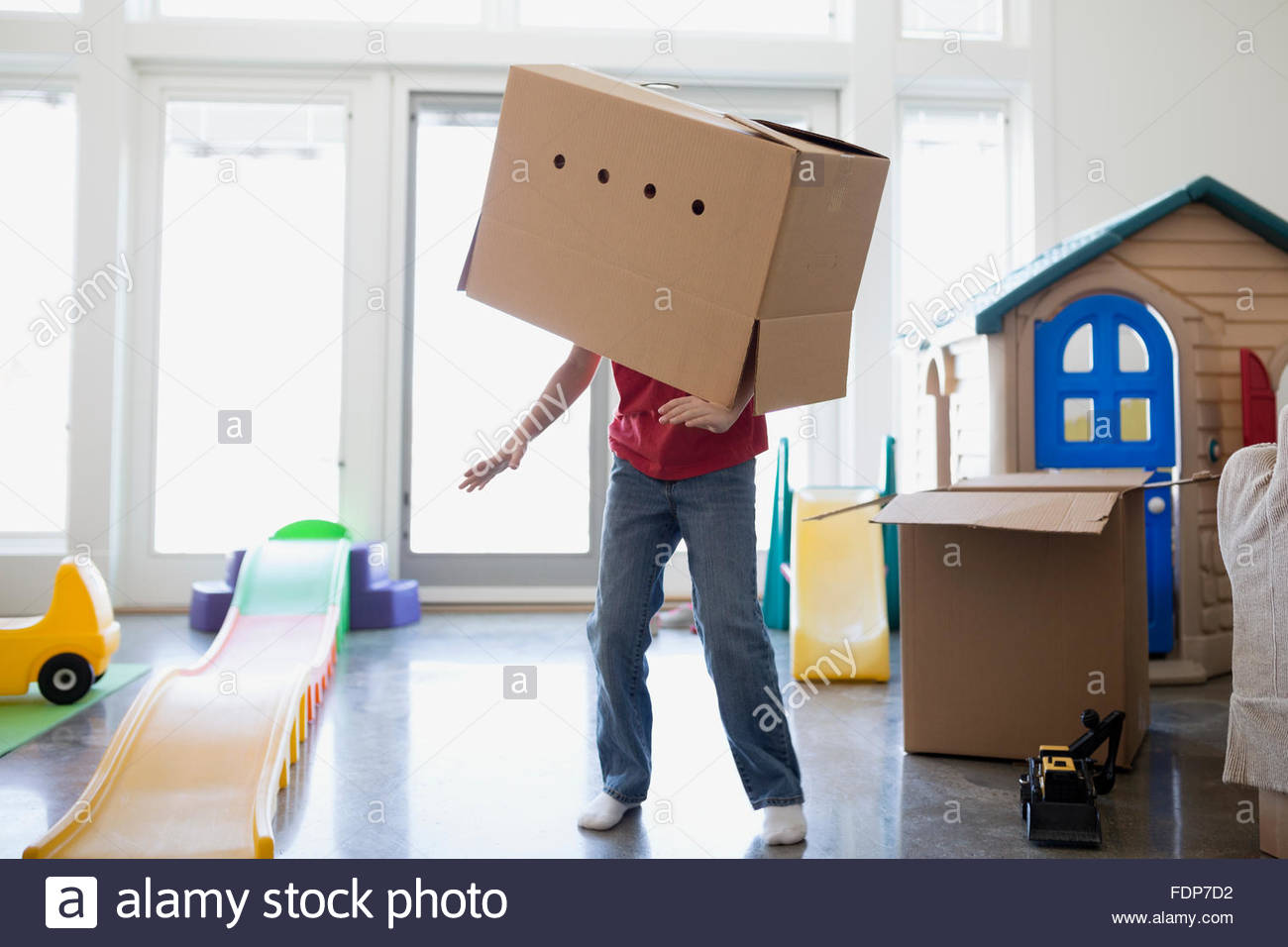 Cardboard box head hi-res stock photography and images - Alamy