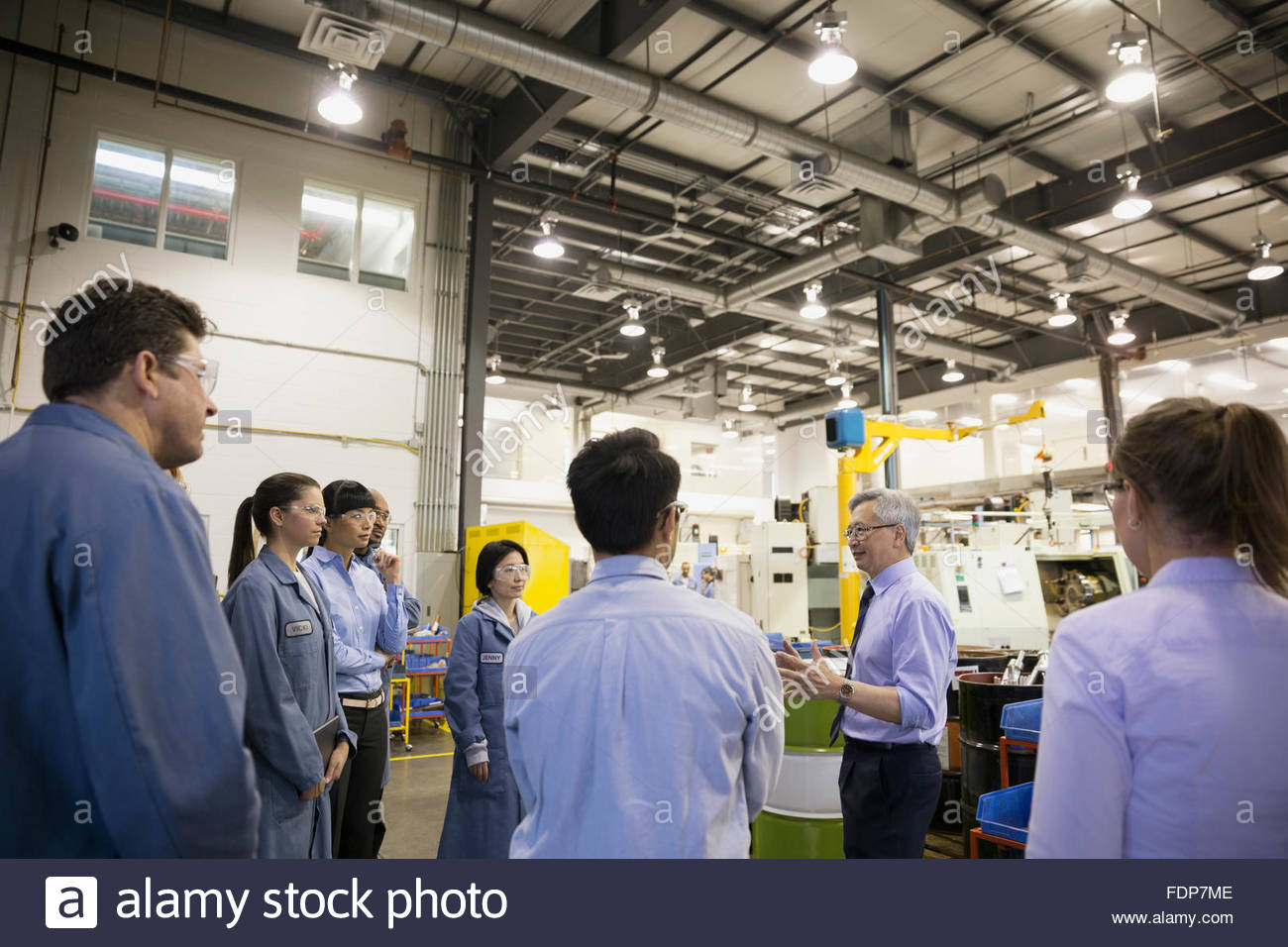 Manager meeting factory worker hi-res stock photography and images - Alamy