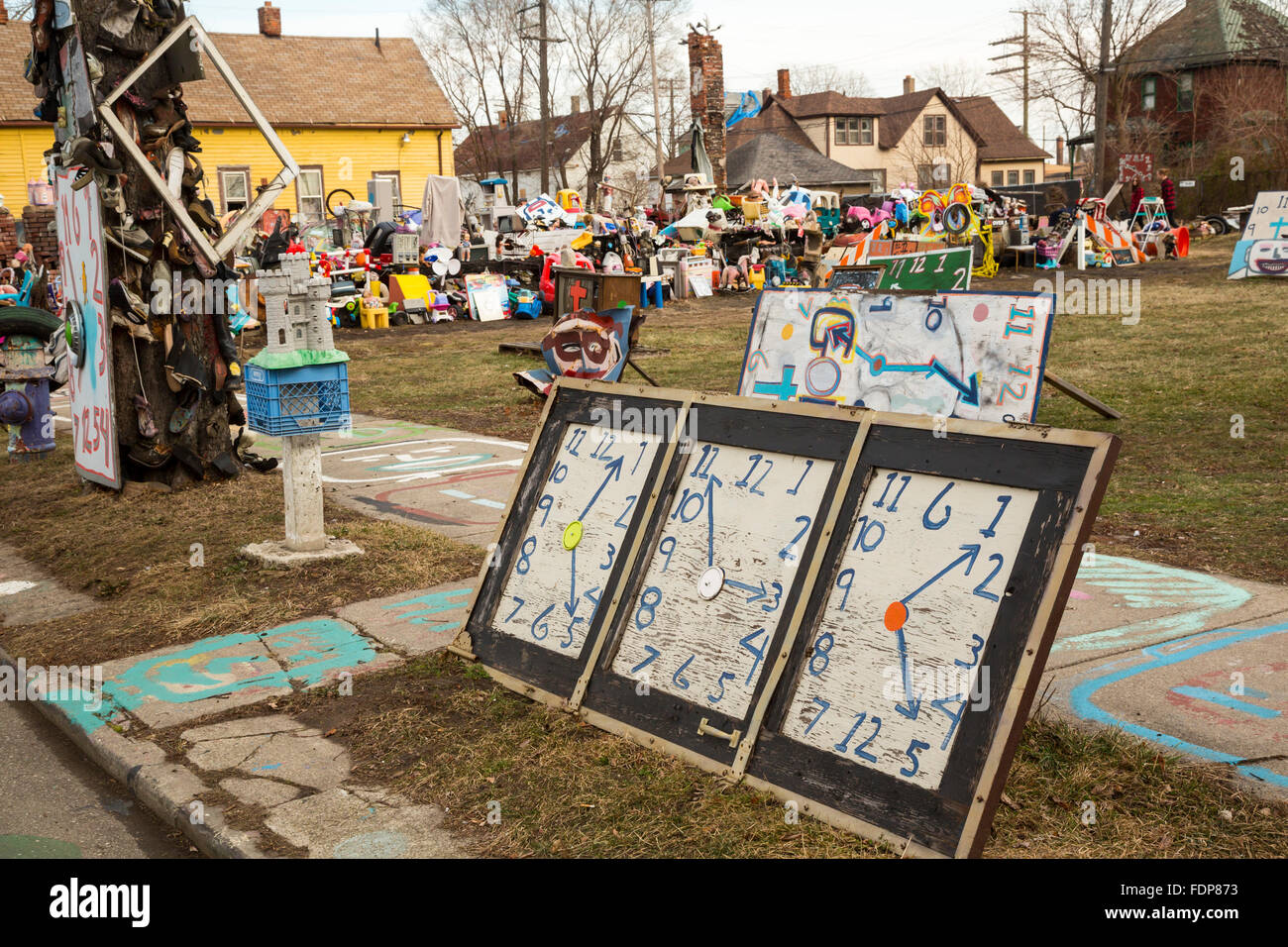 Detroit Michigan -- The Heidelberg Project, an outdoor public art ...