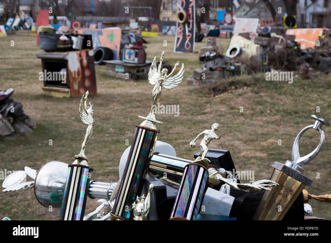 Detroit Michigan -- The Heidelberg Project, an outdoor public art ...