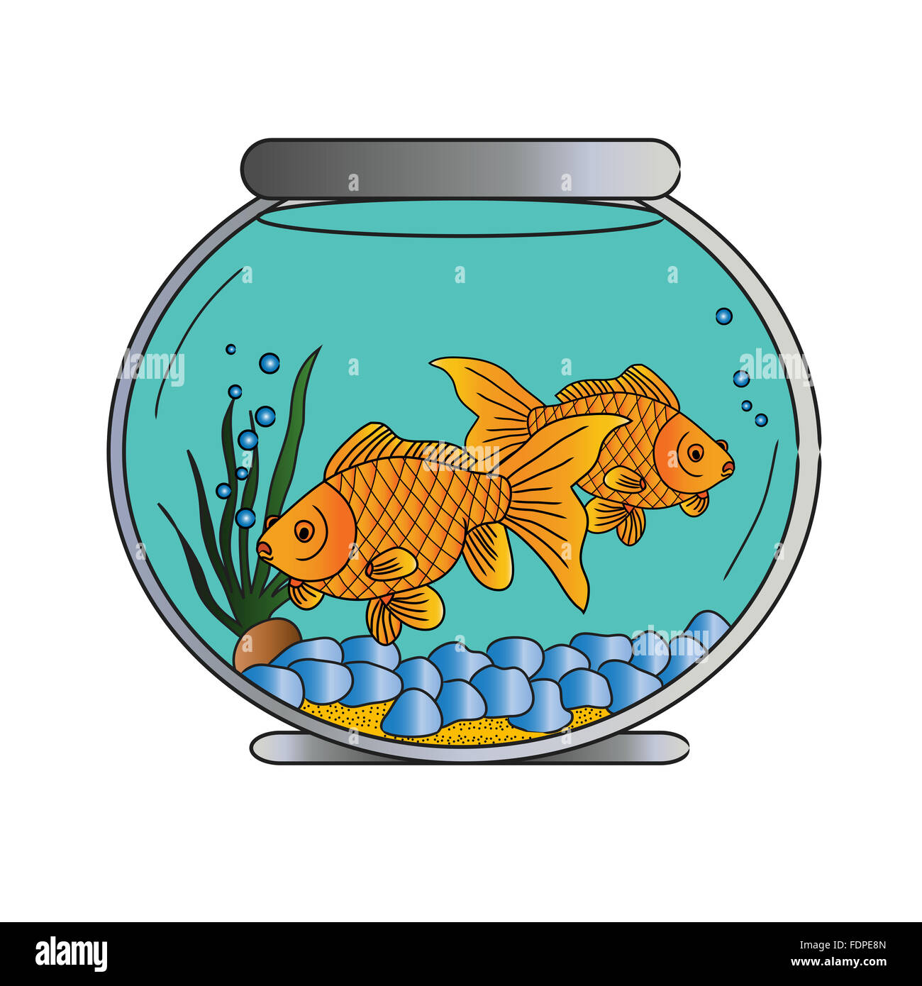 Goldfish In Bowl Clipart