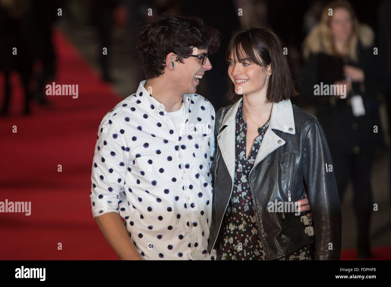 London, UK. 1st February 2016. Matt Richardson and Sam Rollinson ...