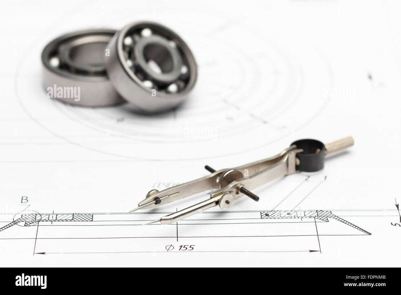 Mechanical industry cad work Cut Out Stock Images & Pictures - Alamy