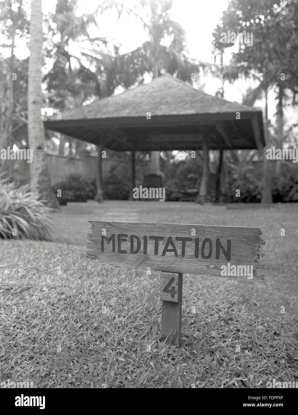 A meditation hut at The Farm at San Benito, Philippines Stock Photo - Alamy