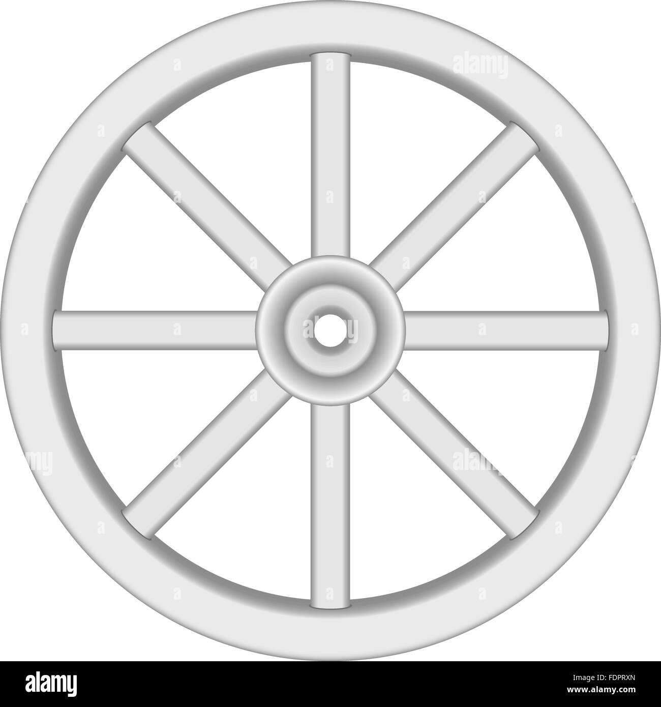 Vintage wooden wheel in light design Stock Vector Image & Art - Alamy