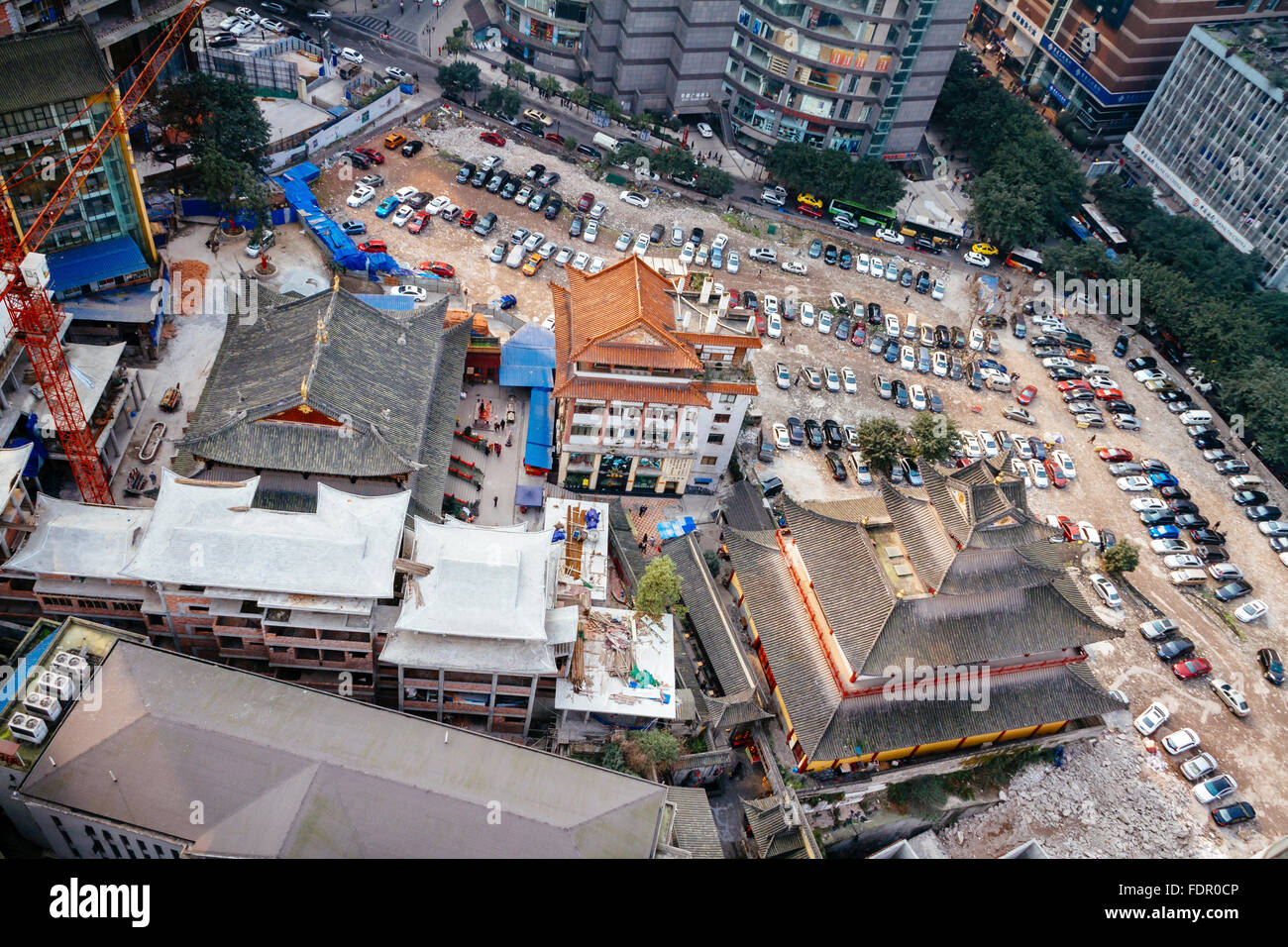 Chongqing, China - Transformation in crowded city, a constrution place ...