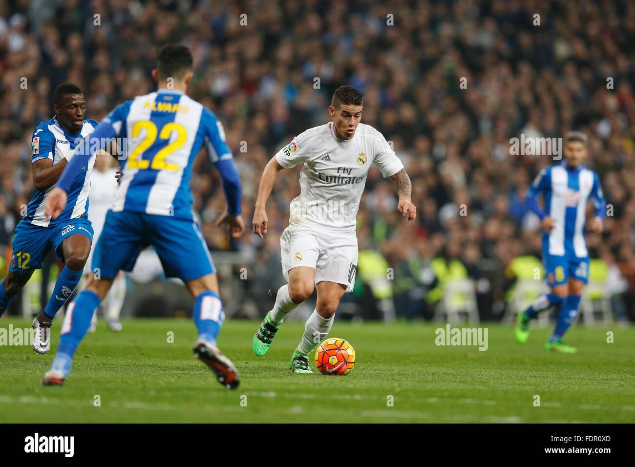 Madrid, Spain. 31st Jan, 2016. James Rodriguez (Real) Football/Soccer ...