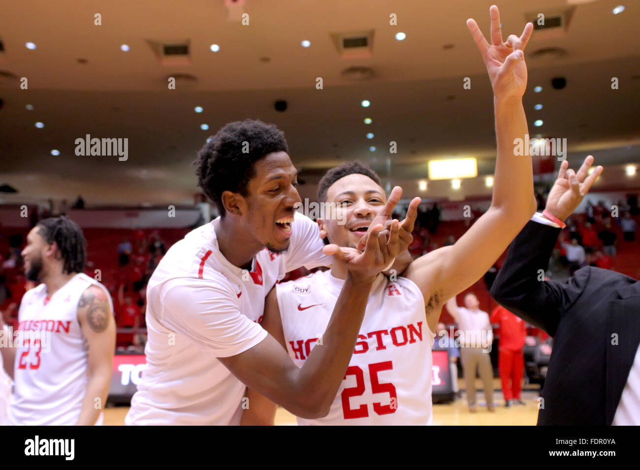 Houston, TX, USA. 01st Feb, 2016. University of Houston guard Galen ...