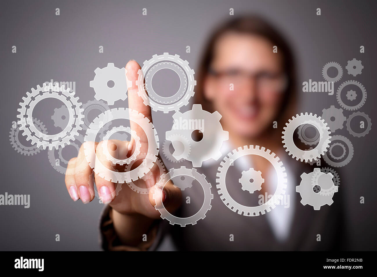 Colour wheels as symbols of engineering and design Stock Photo - Alamy