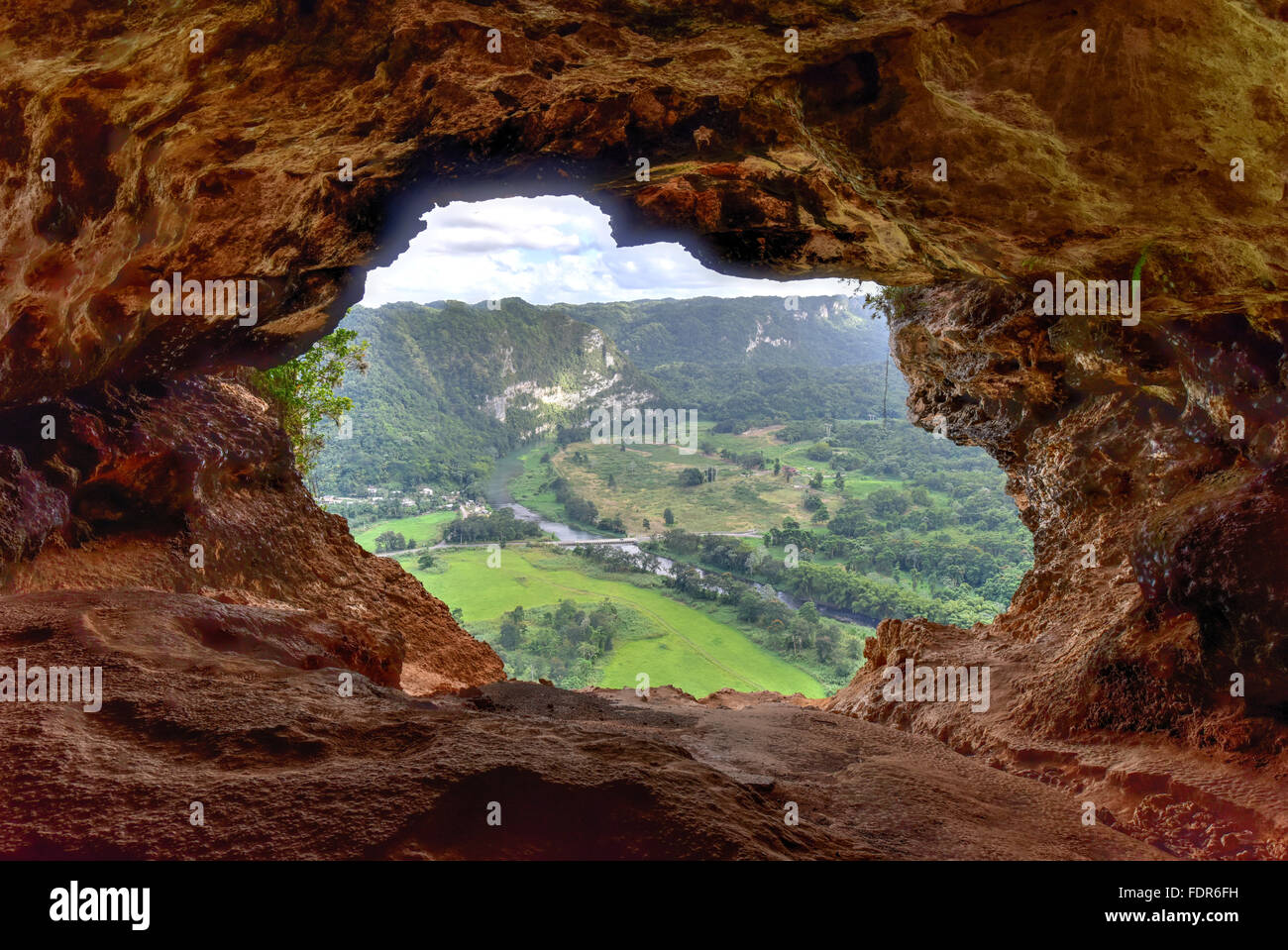 View through the Window Cave in Arecibo, Puerto Rico Stock Photo - Alamy