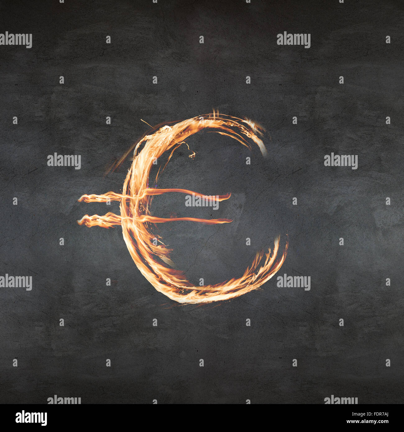 Euro symbol fire Stock Photo - Alamy
