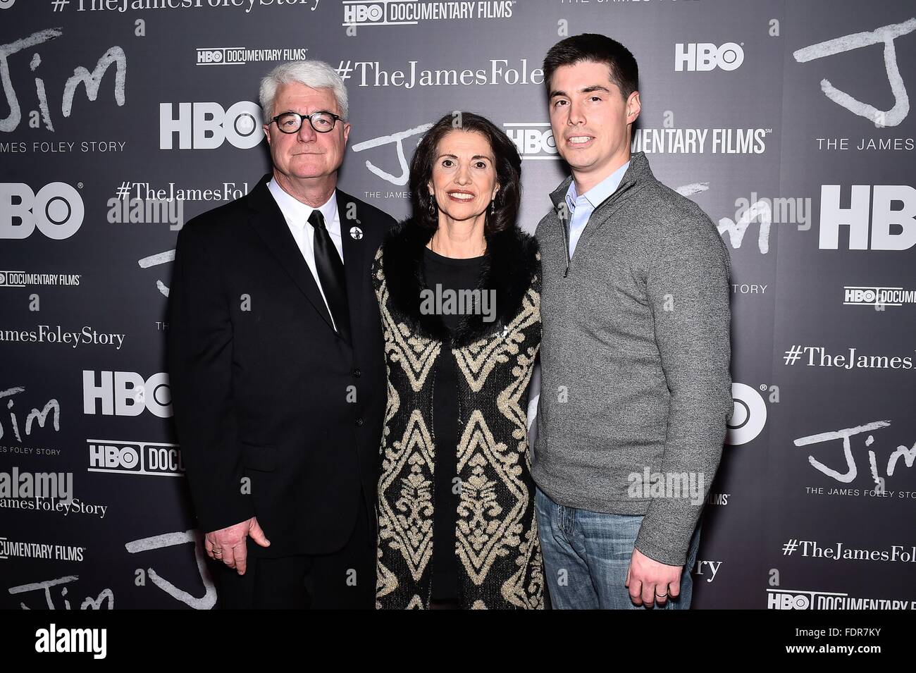 New York, NY, USA. 1st Feb, 2016. John Foley, Diane Foley, Michael ...