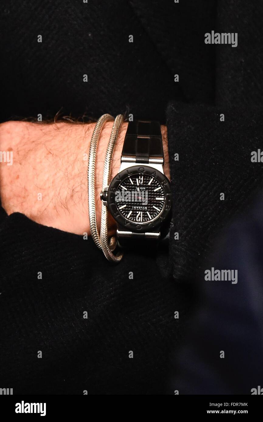 New York, NY, USA. 1st Feb, 2016. Sting, watch detail at arrivals for ...