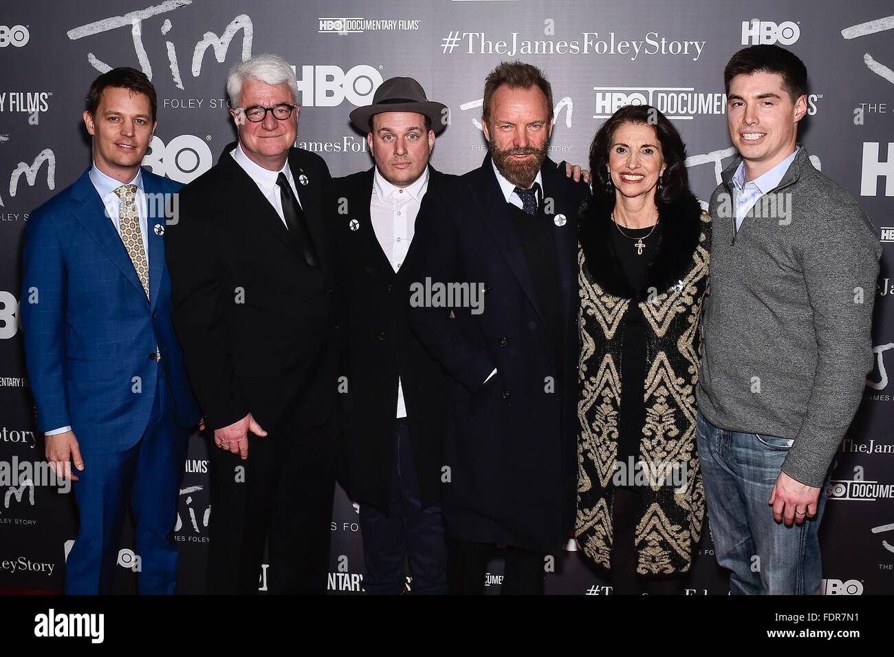 New York, NY, USA. 1st Feb, 2016. Brian Oakes, John Foley, J. Ralph ...