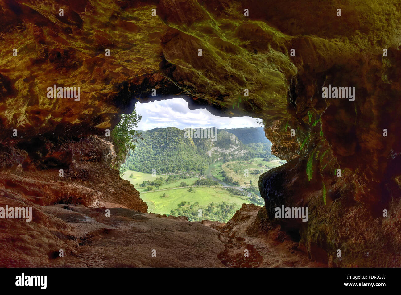 View through the Window Cave in Arecibo, Puerto Rico Stock Photo - Alamy