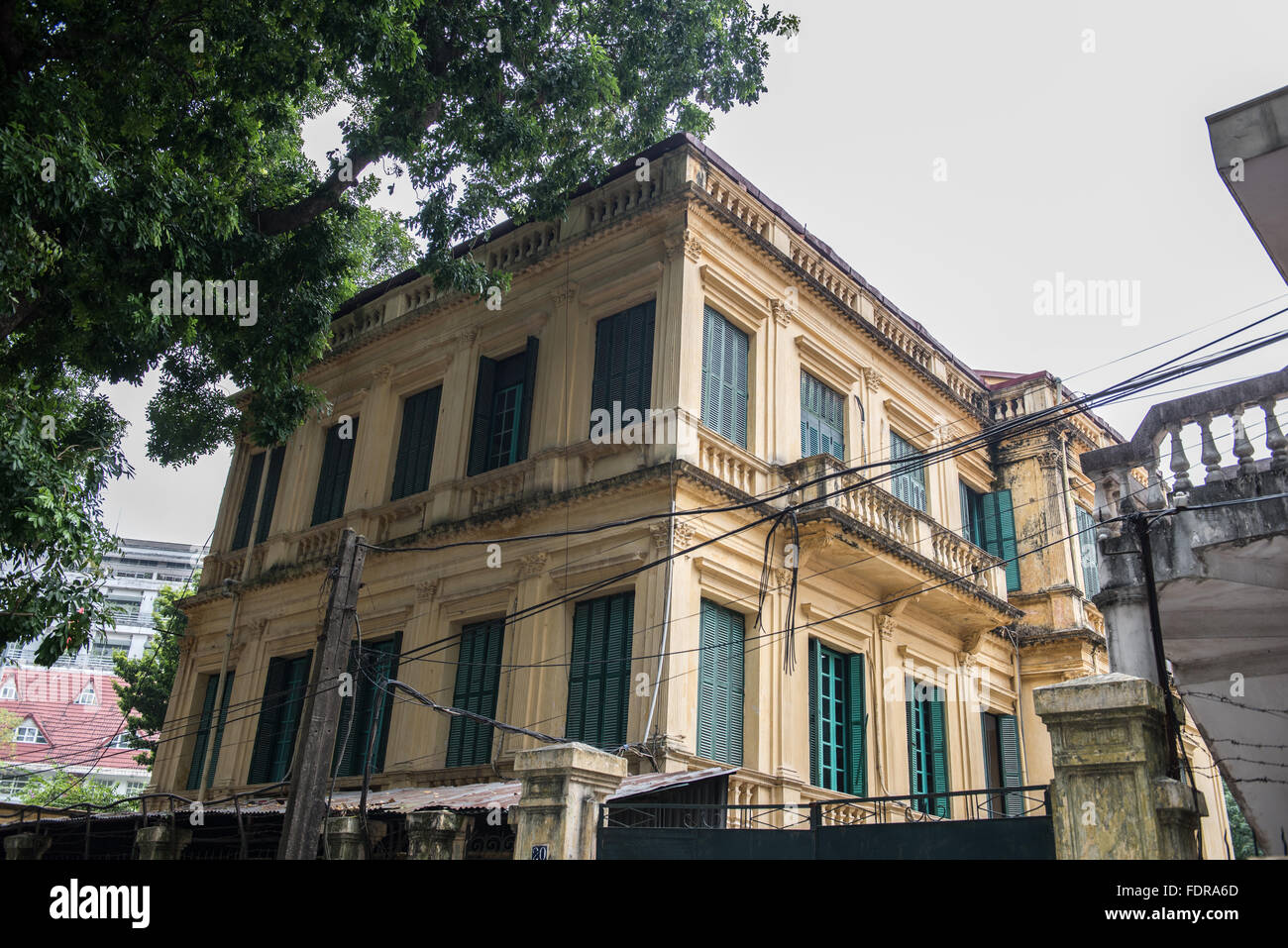 Colonial Structure in Hanoi Stock Photo - Alamy