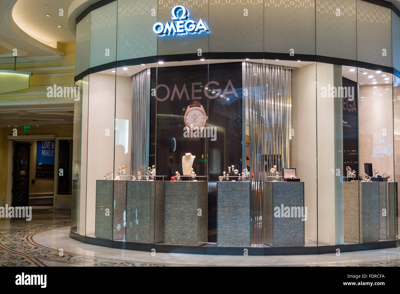 Omega watch retail store in the Bellagio casino and resort Las Vegas ...
