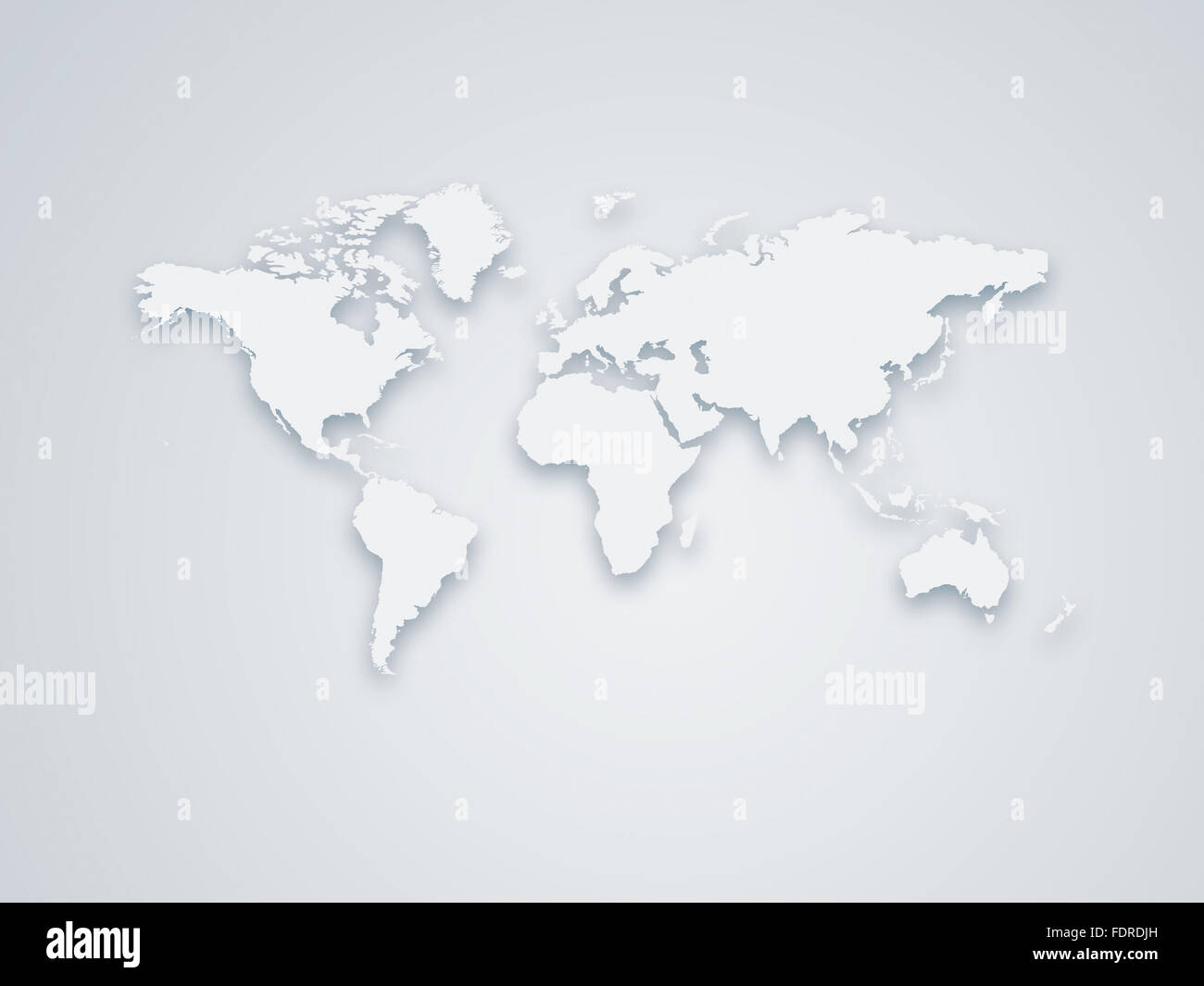 Image of a light blue world map Stock Photo - Alamy