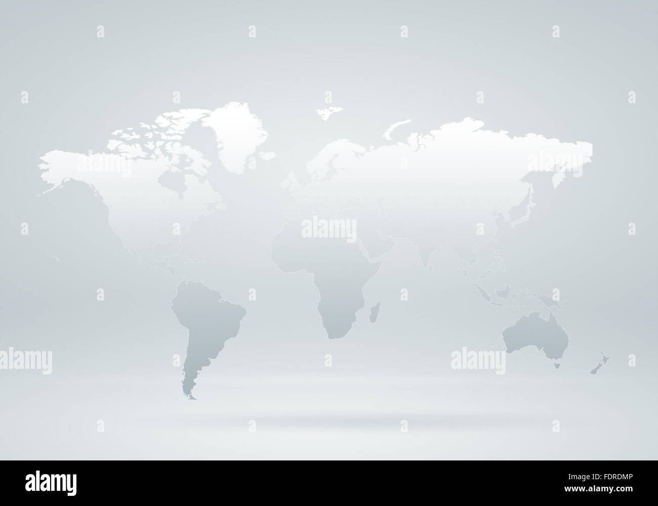 Image of a light blue world map Stock Photo - Alamy