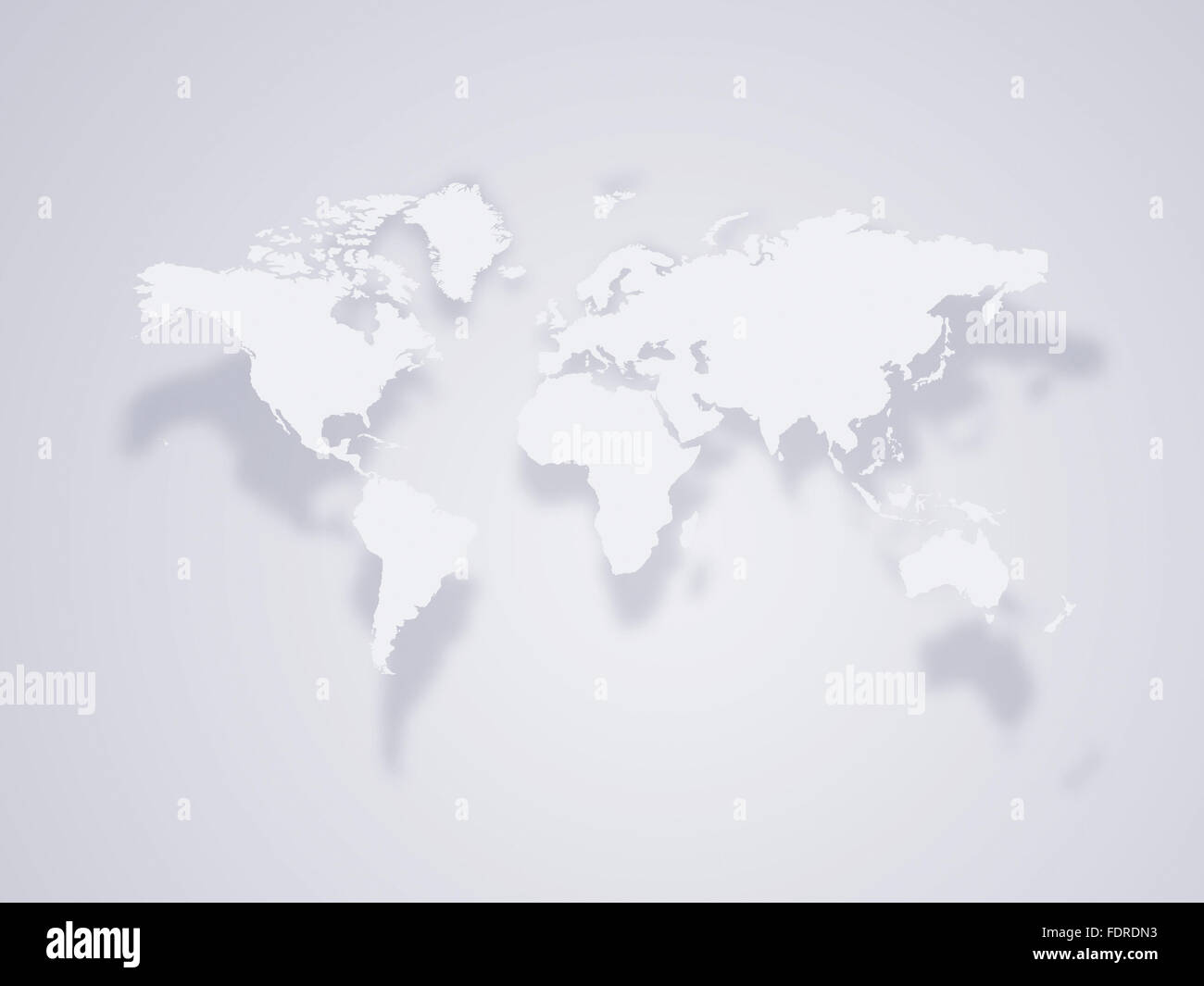 Image of a light blue world map Stock Photo - Alamy