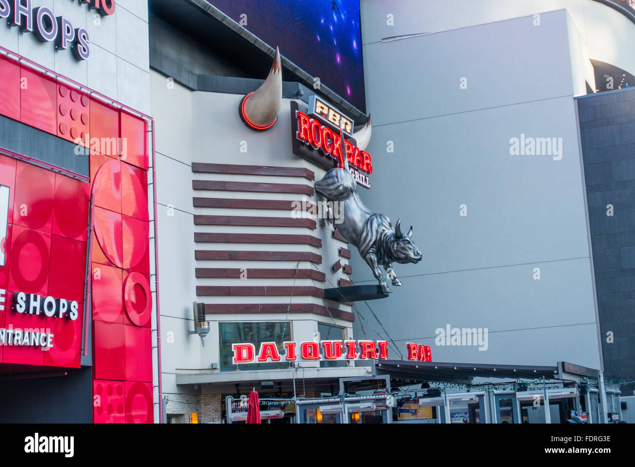 PBR Rock Bar and Grill in Las Vegas, Nevada, USA Stock Photo - Alamy