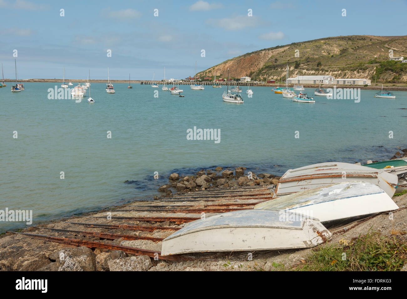 Boats ,harbour,Oamaru, North Otago,South Island,New Zealand Stock Photo ...
