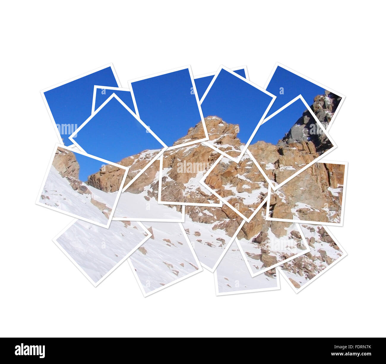 Image of a photograph cut into pieces Stock Photo - Alamy