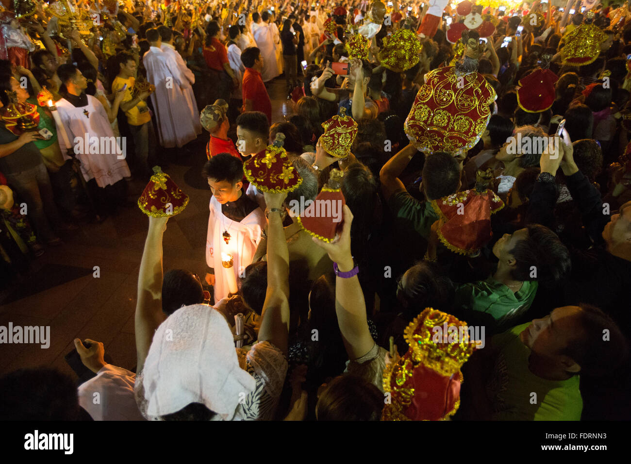 Cebu City,Philippines 07/01/2016.Thousands of Filipino Catholics attend ...