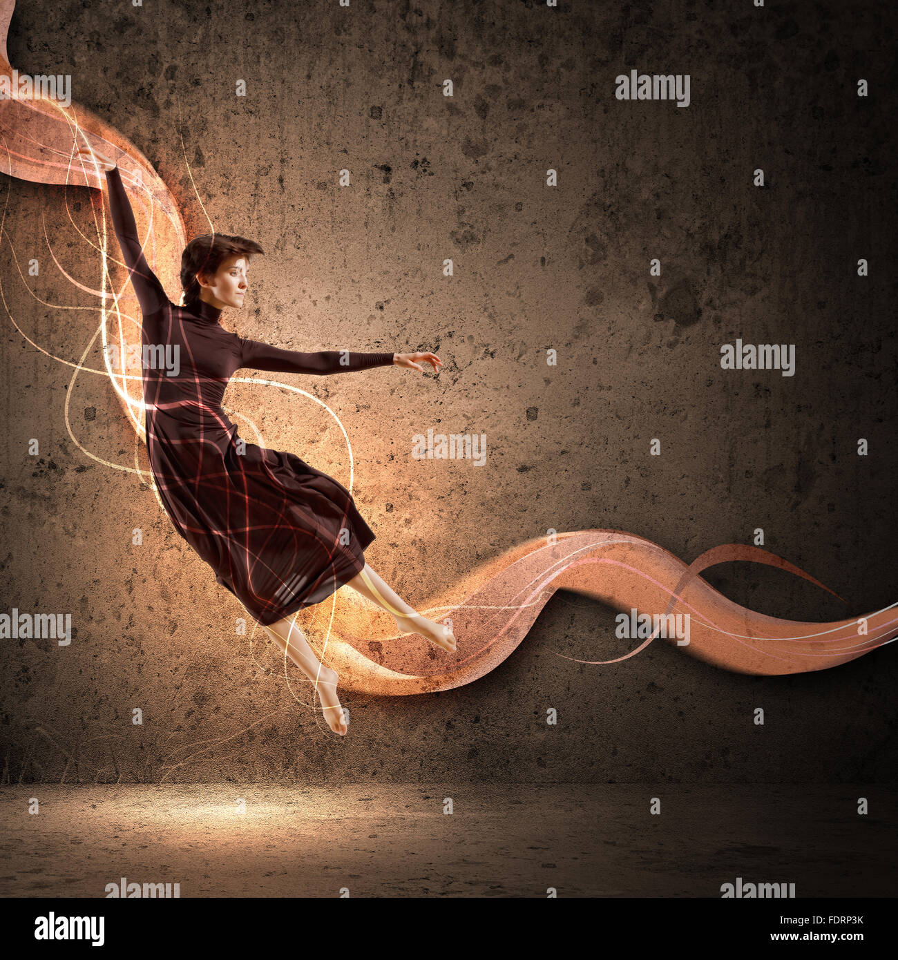 aerobics dance dancer exercise female fitness acrobat girl beautiful ...