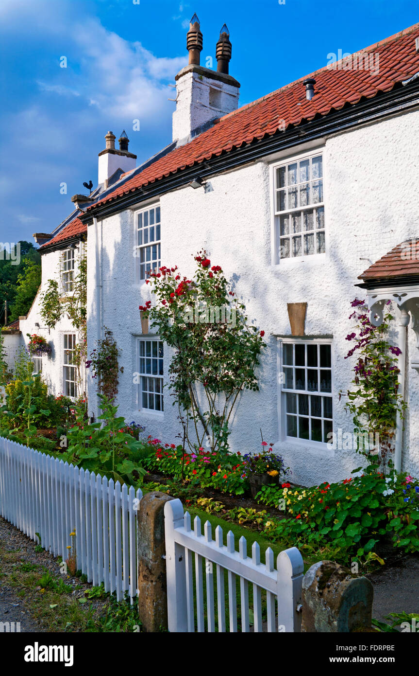 Old quaint traditional picturesque cottages with pretty gardens off ...