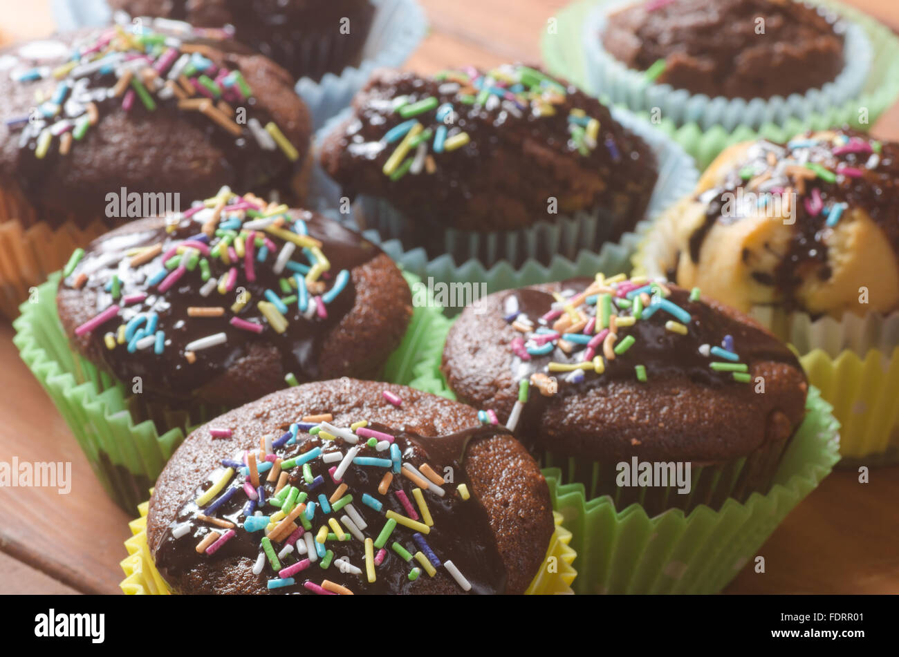 group of fresh homemade muffins Stock Photo - Alamy