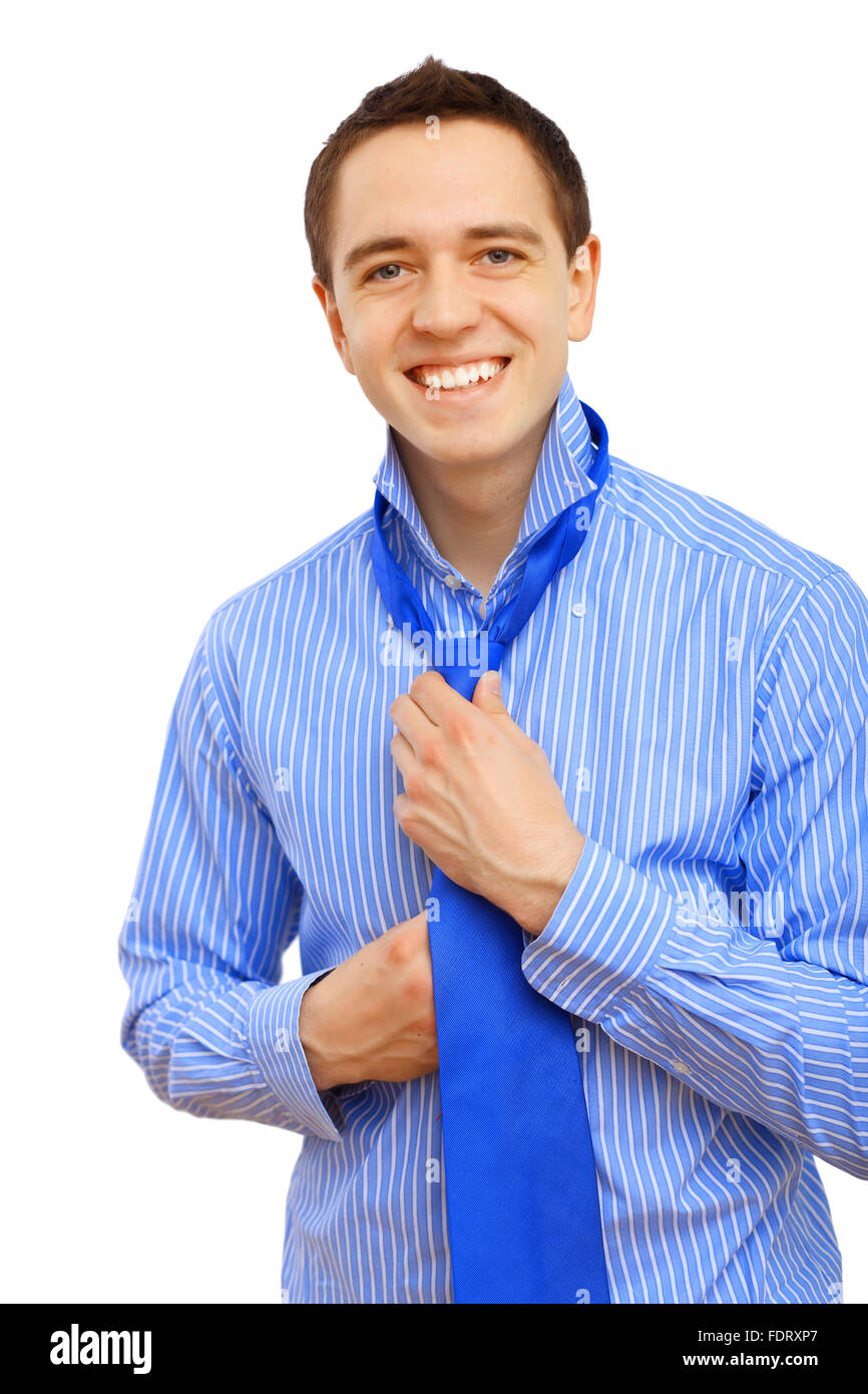 shirt tie caucasian businessman bind business male man person white ...