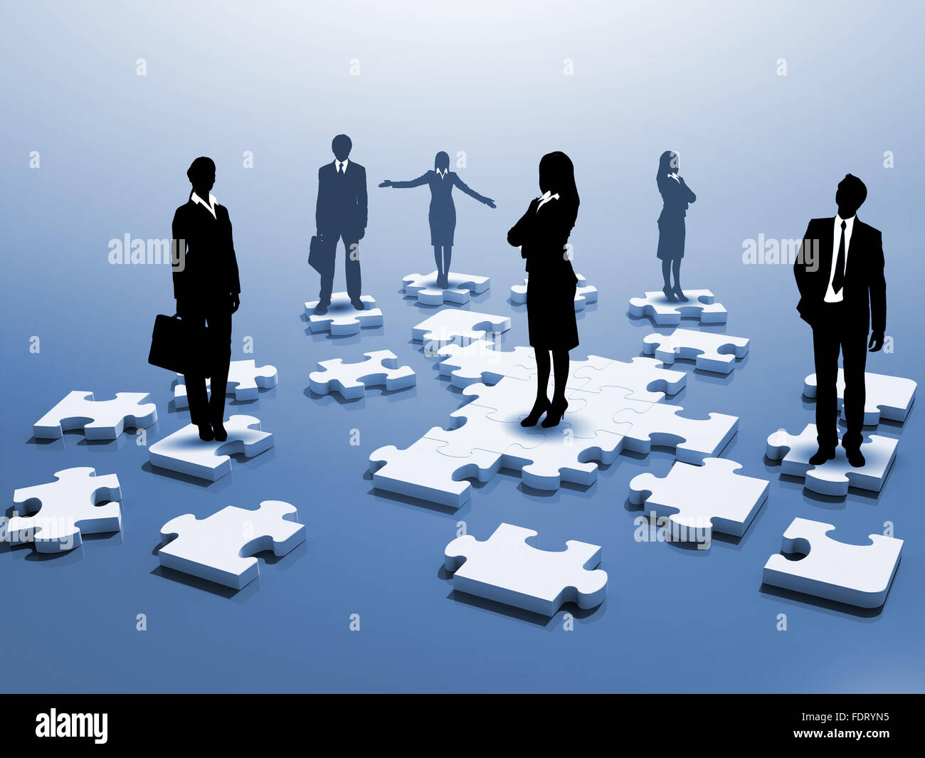 Symbol of social network and human figures Stock Photo - Alamy