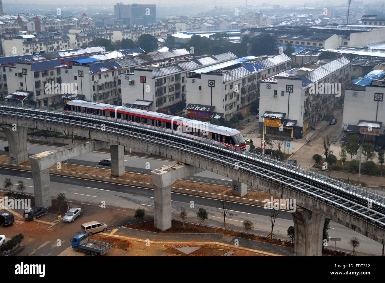Changsha, China's Hunan Province. 2nd Feb, 2016. A system debugging is ...