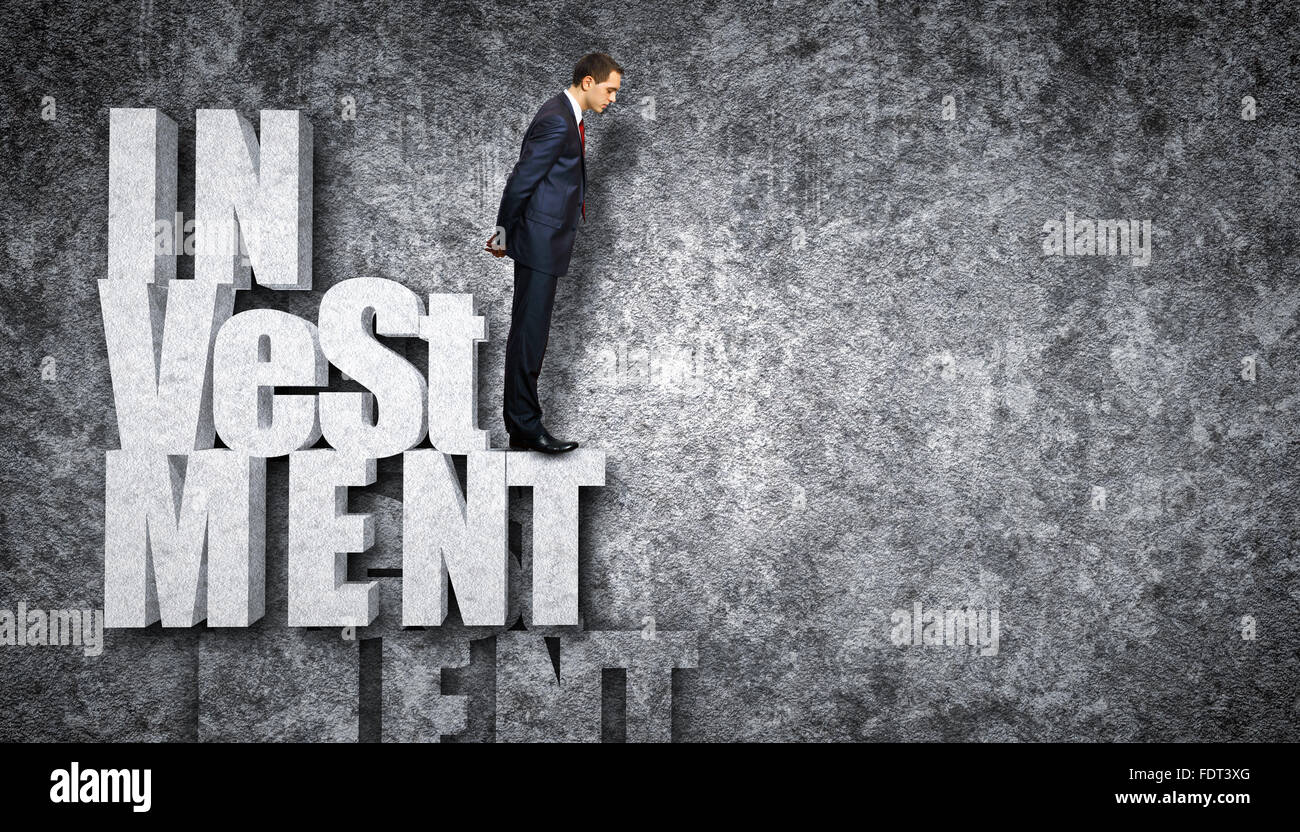 Illustration of investment and finance strategy concept with business ...