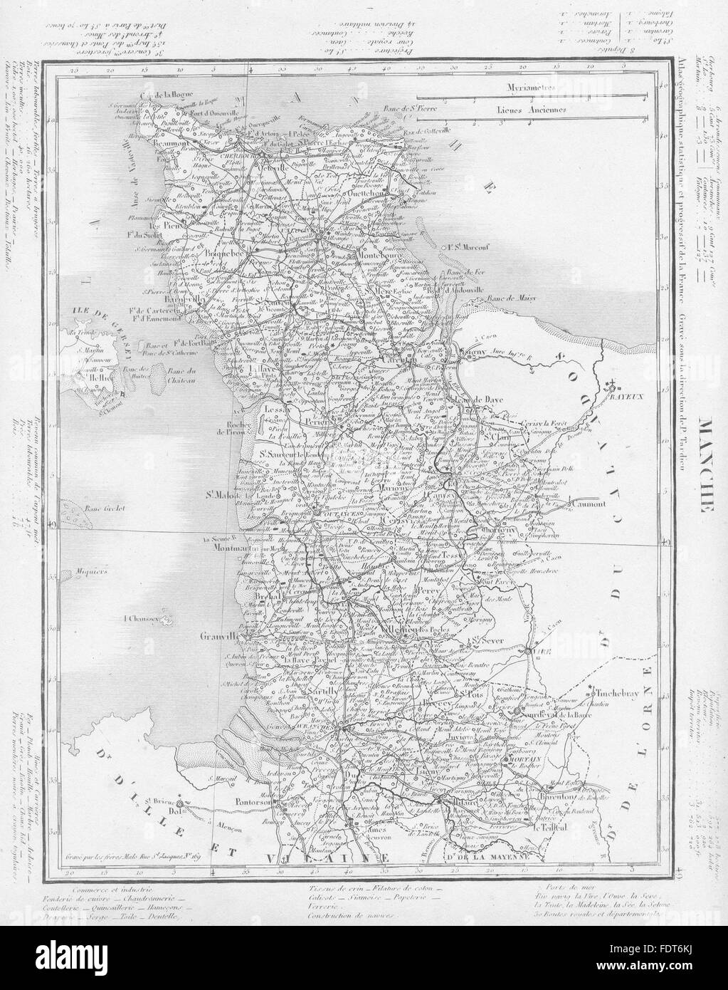 Manche map Black and White Stock Photos & Images - Alamy