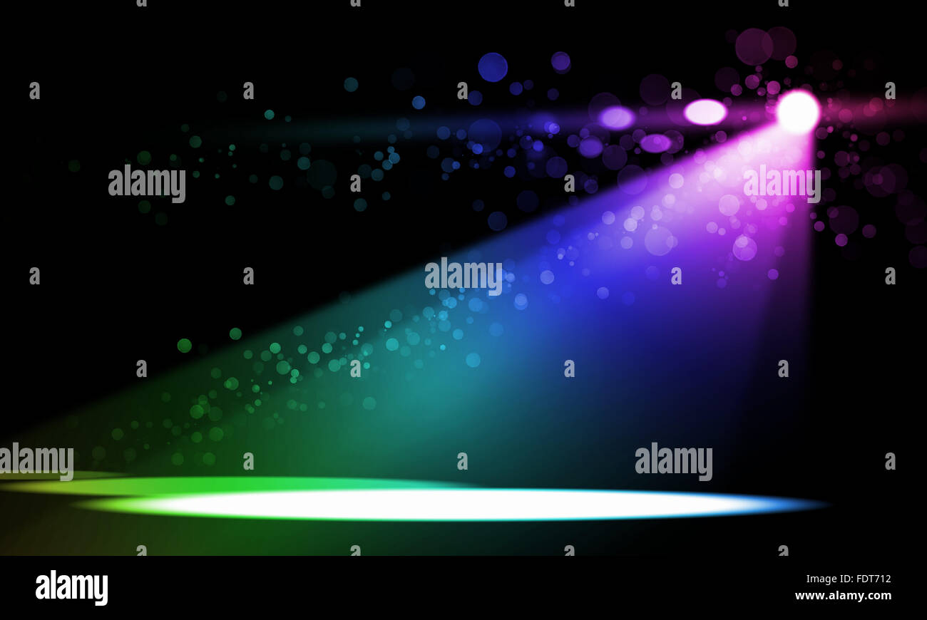 colorful and vivid stage spotlight on stage background Stock Photo - Alamy
