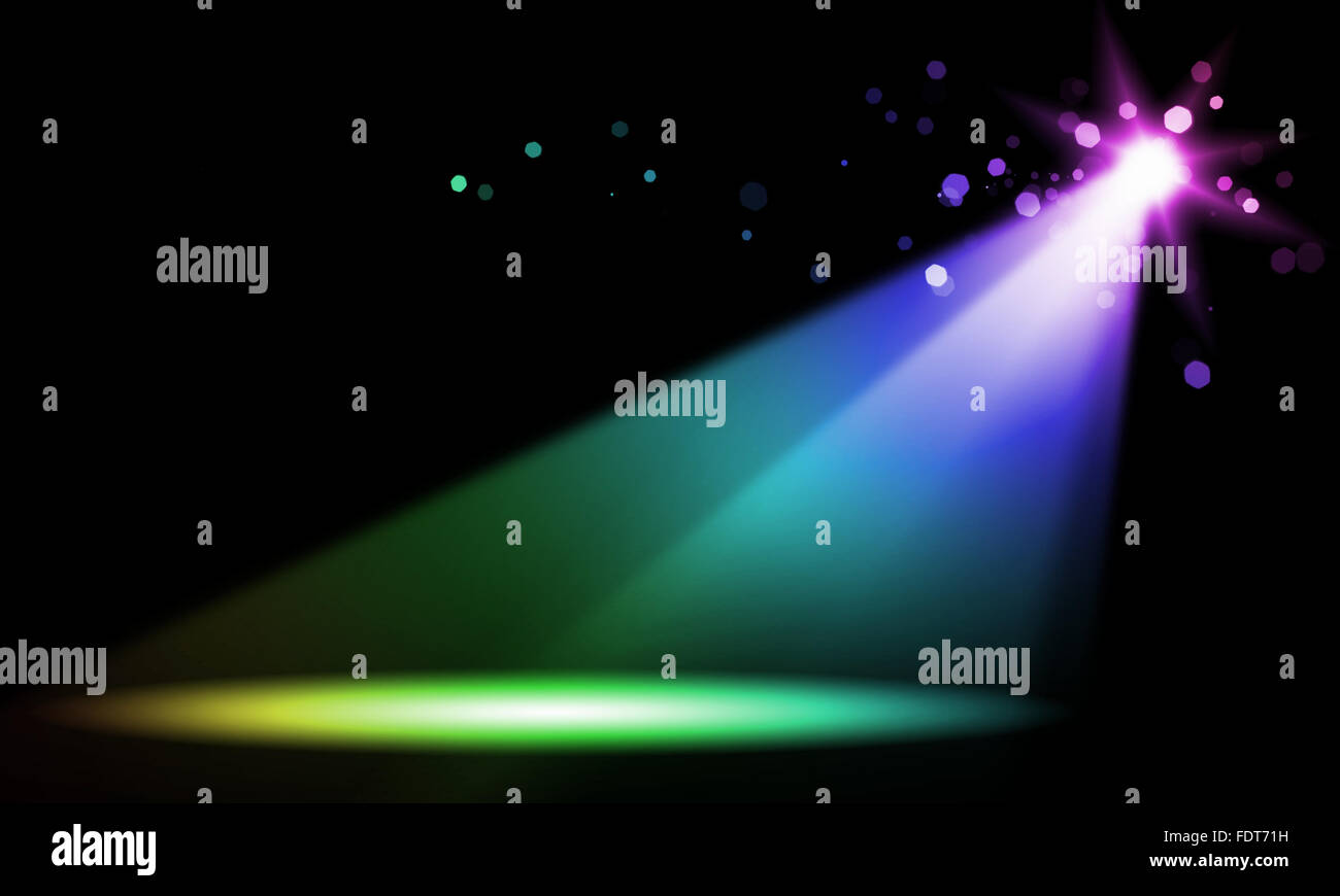 colorful and vivid stage spotlight on stage background Stock Photo - Alamy