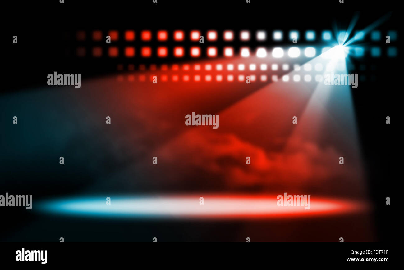 colorful and vivid stage spotlight on stage background Stock Photo - Alamy