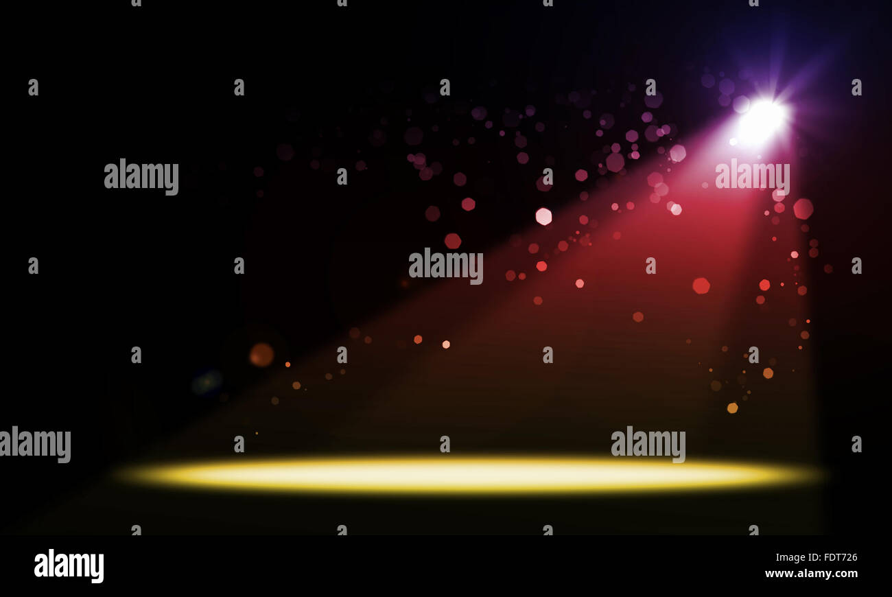 colorful and vivid stage spotlight on stage background Stock Photo - Alamy