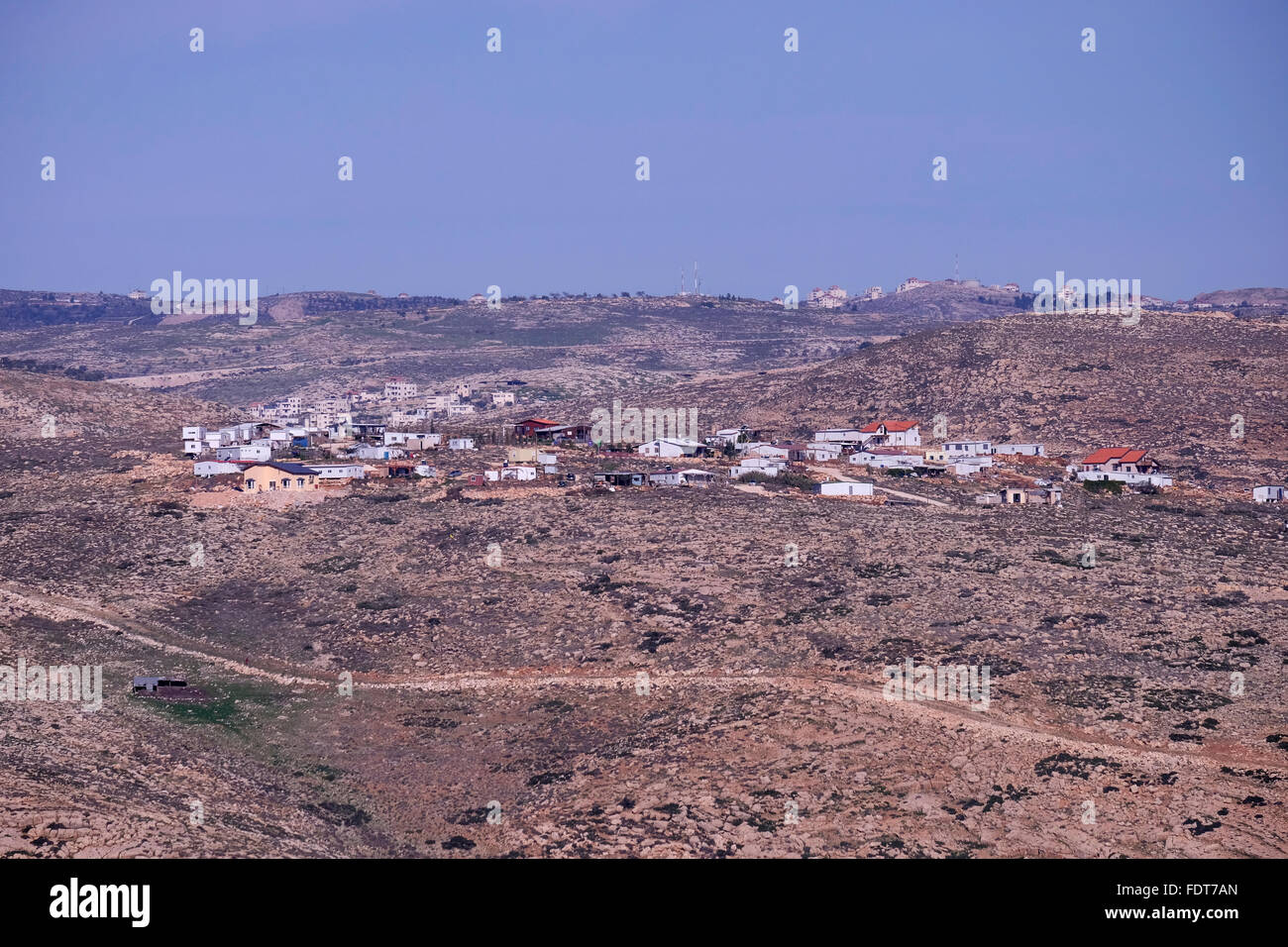 View of Neveh Erez also known as Mitzpe Erez an Israeli outpost located ...