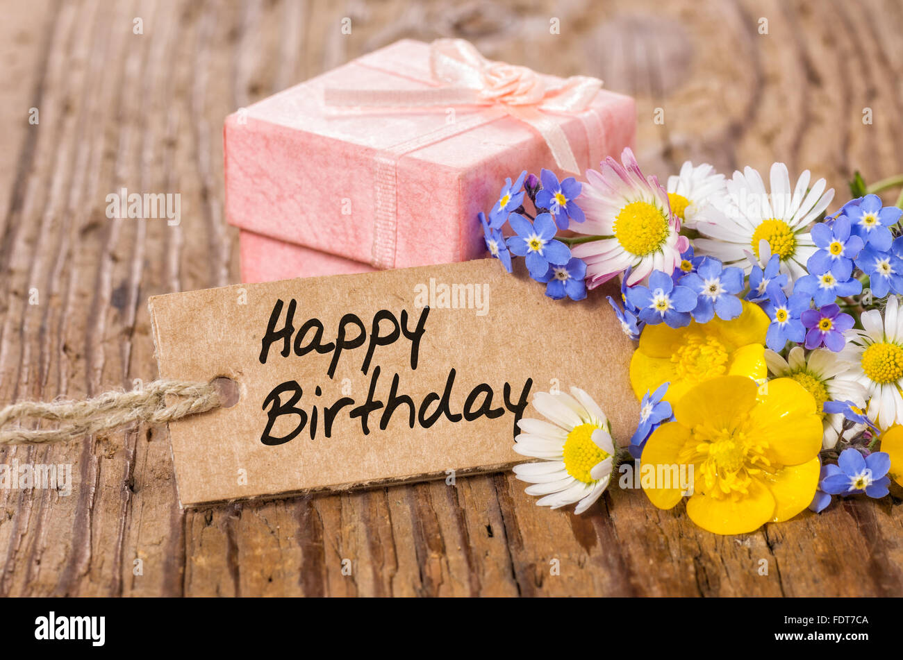 birthday present,birthday greetings Stock Photo - Alamy