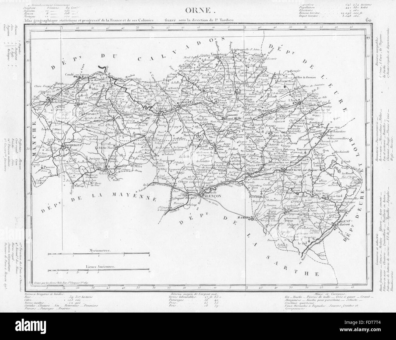 Orne map hi-res stock photography and images - Alamy