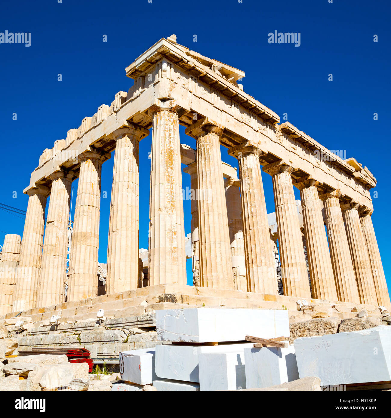 in greece the old architecture and historical place parthenon athens ...