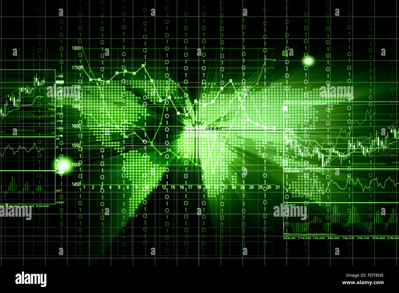 Business graph with arrow showing profits and gains Stock Photo - Alamy