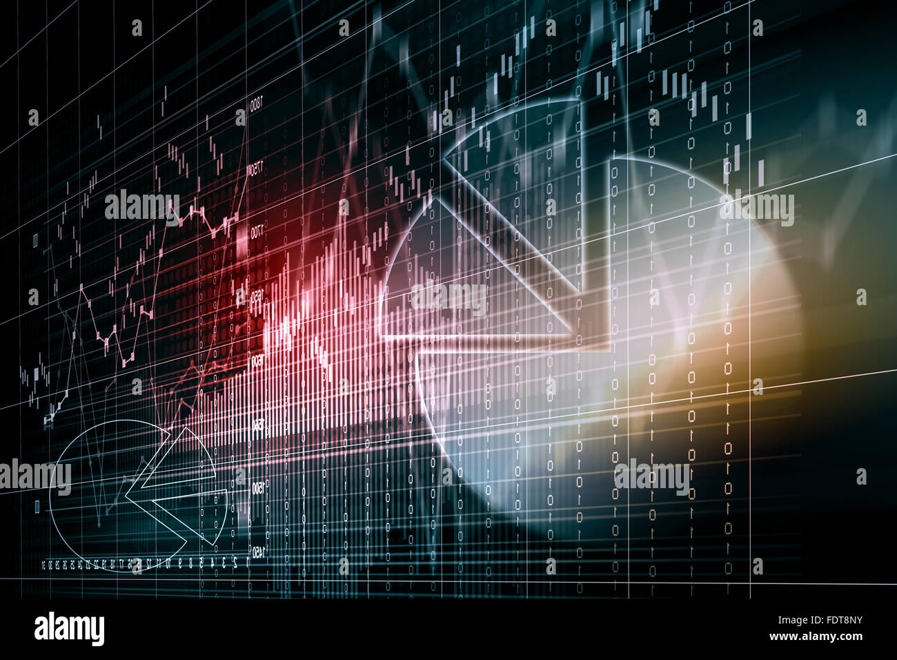 Business graph with arrow showing profits and gains Stock Photo - Alamy